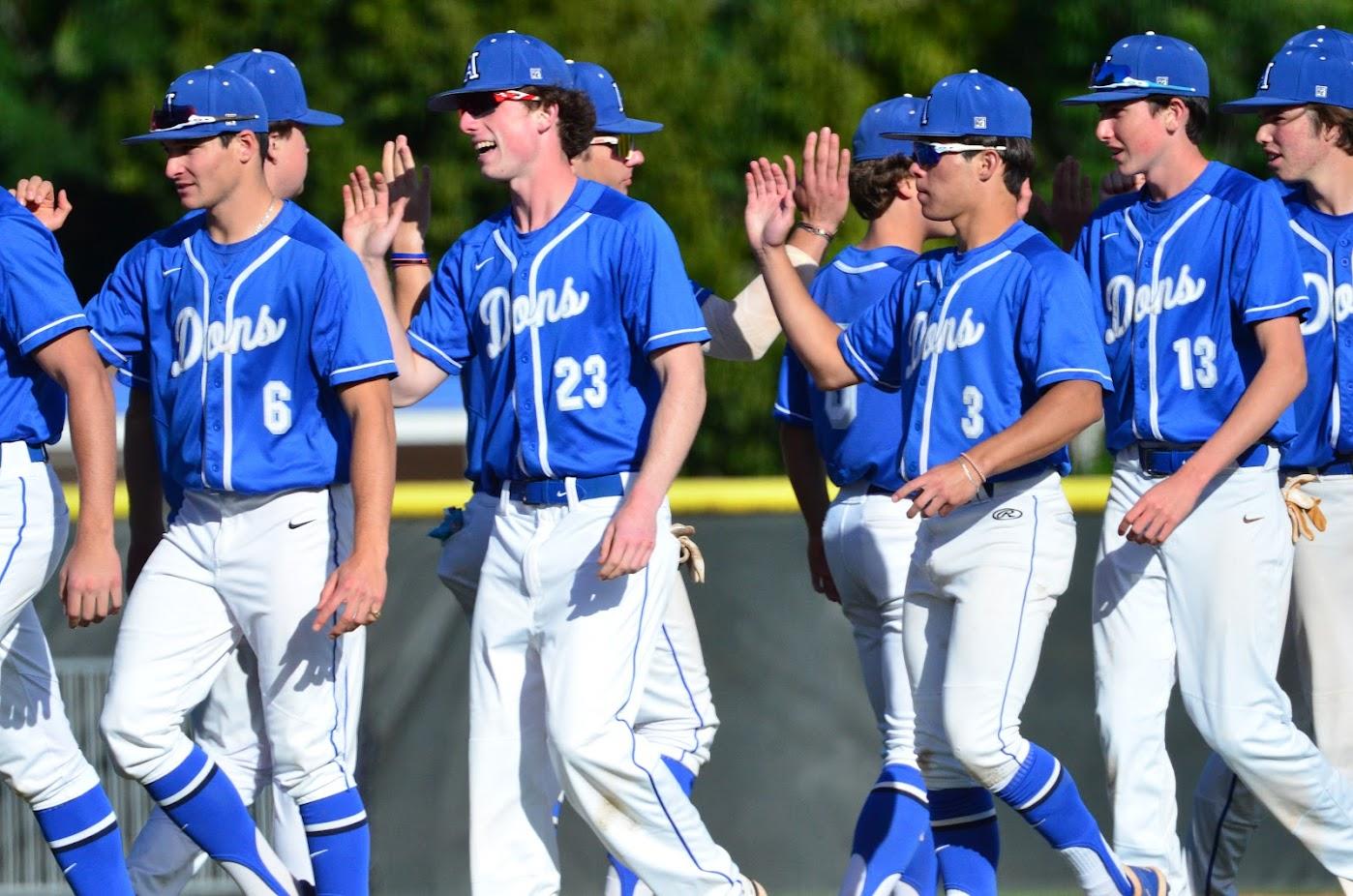Varsity Baseball Dons Take First of 2 Game Series Vs Miramonte ...
